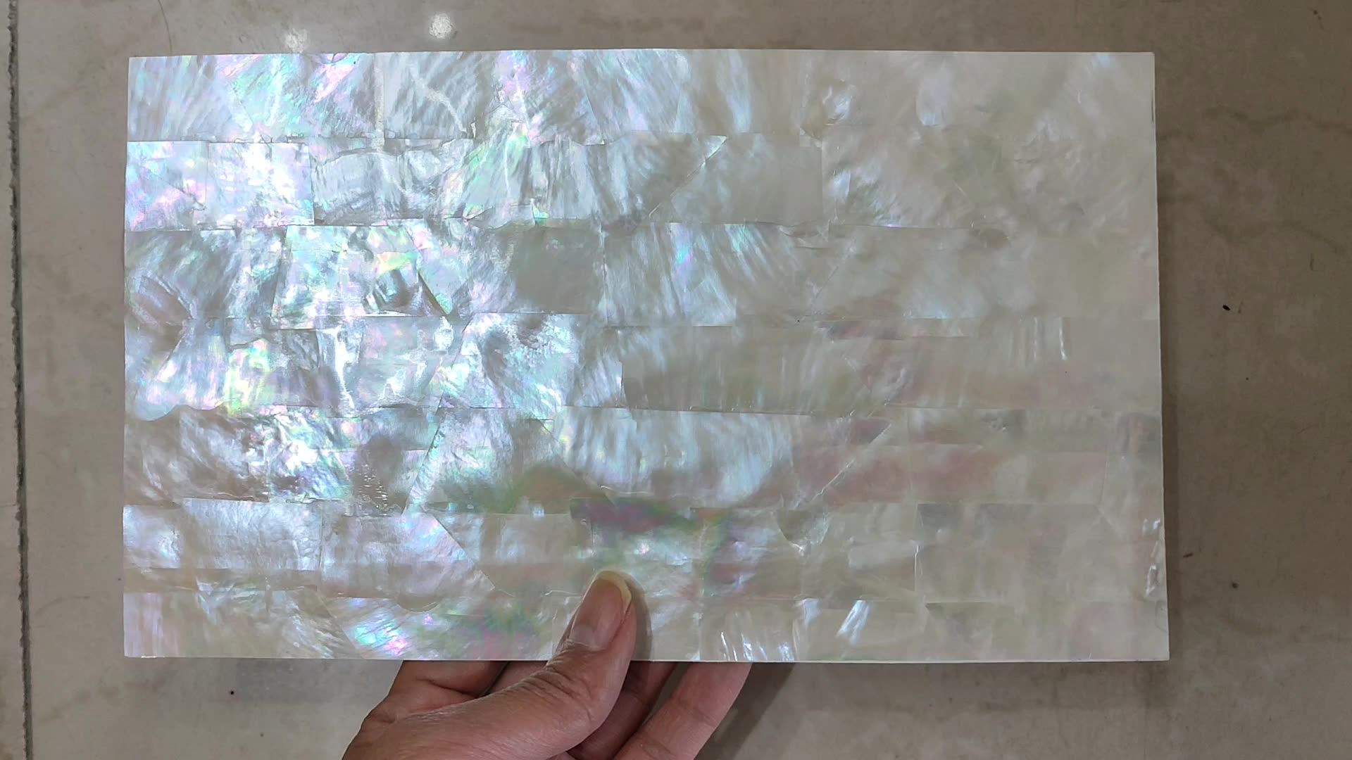 Furniture Laminated Capiz Shell Sheets White Mother Of Pearl Shell ...