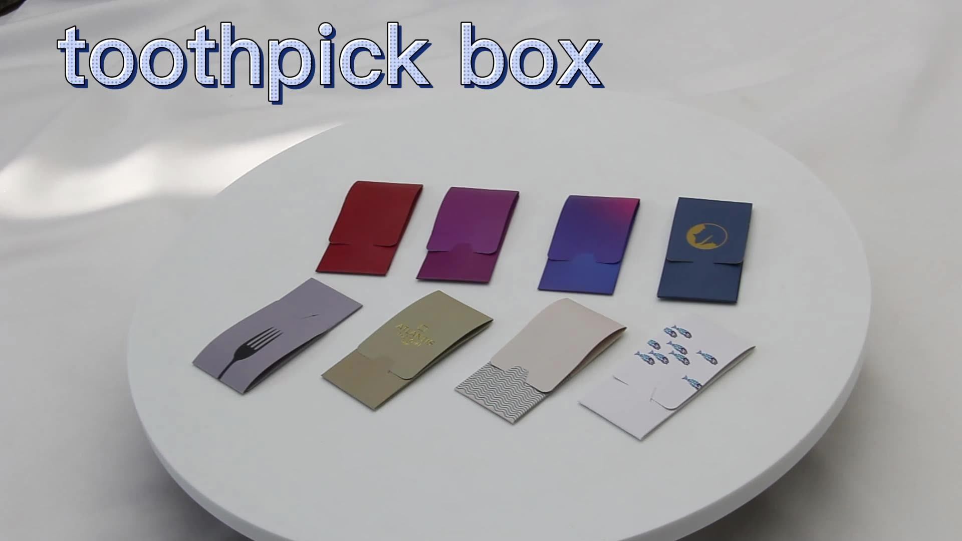 Customized Toothpicks Box Wooden Bamboo Toothpick Packaging Paper Box ...