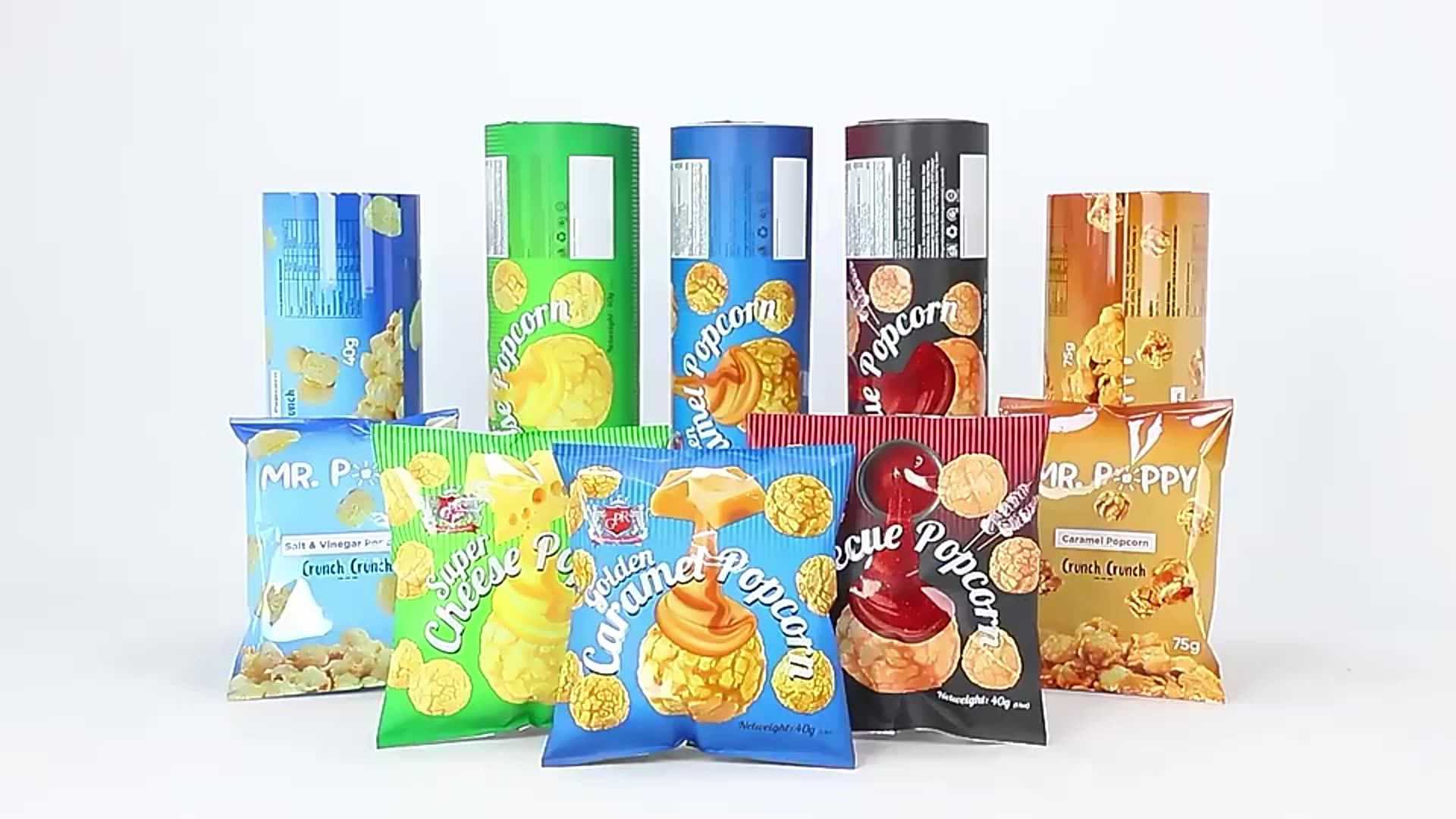 Custom Print Plastic Film Opp Vmpet Pe Pet Cpp Bopp Food Packaging Roll ...