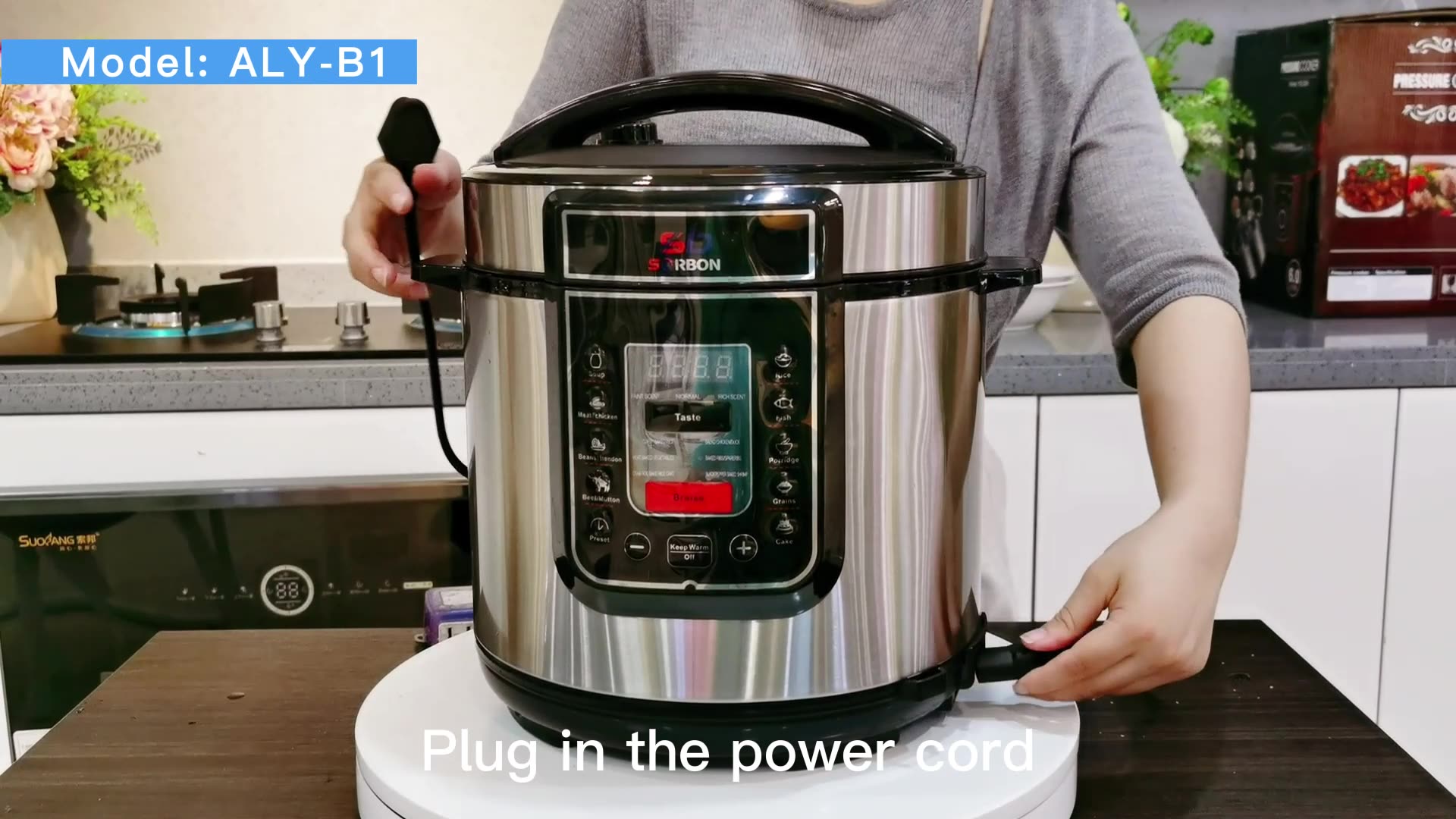 High Quality Commercial Multifunction Large Stainless Steel 5l 6l 8l 10l 12l Smart Digital ...