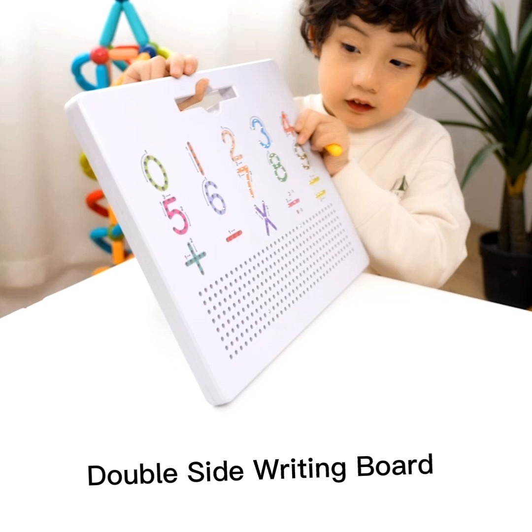 Upper Case Alphabet Letter&number Tracing Board Double Sided Magnetic ...