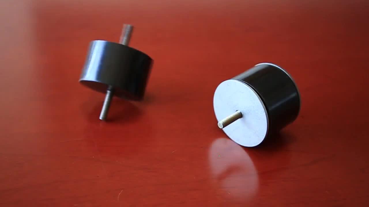 Compression Molding Vibration Isolator Rubber Buffer Mount With Flange ...