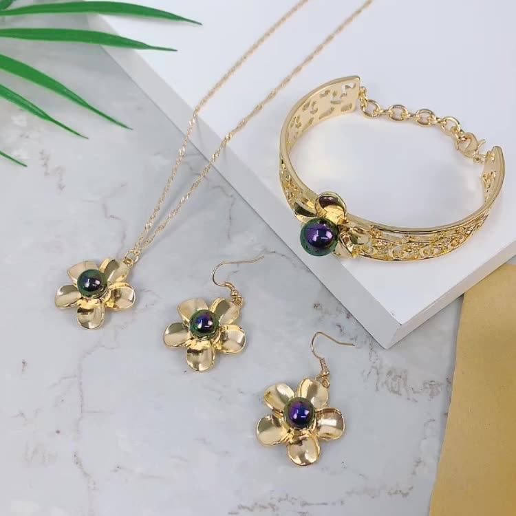 Komi Hawaiian Jewelry Sets Polynesian Samoa Pearl Frangipani Necklaces ...