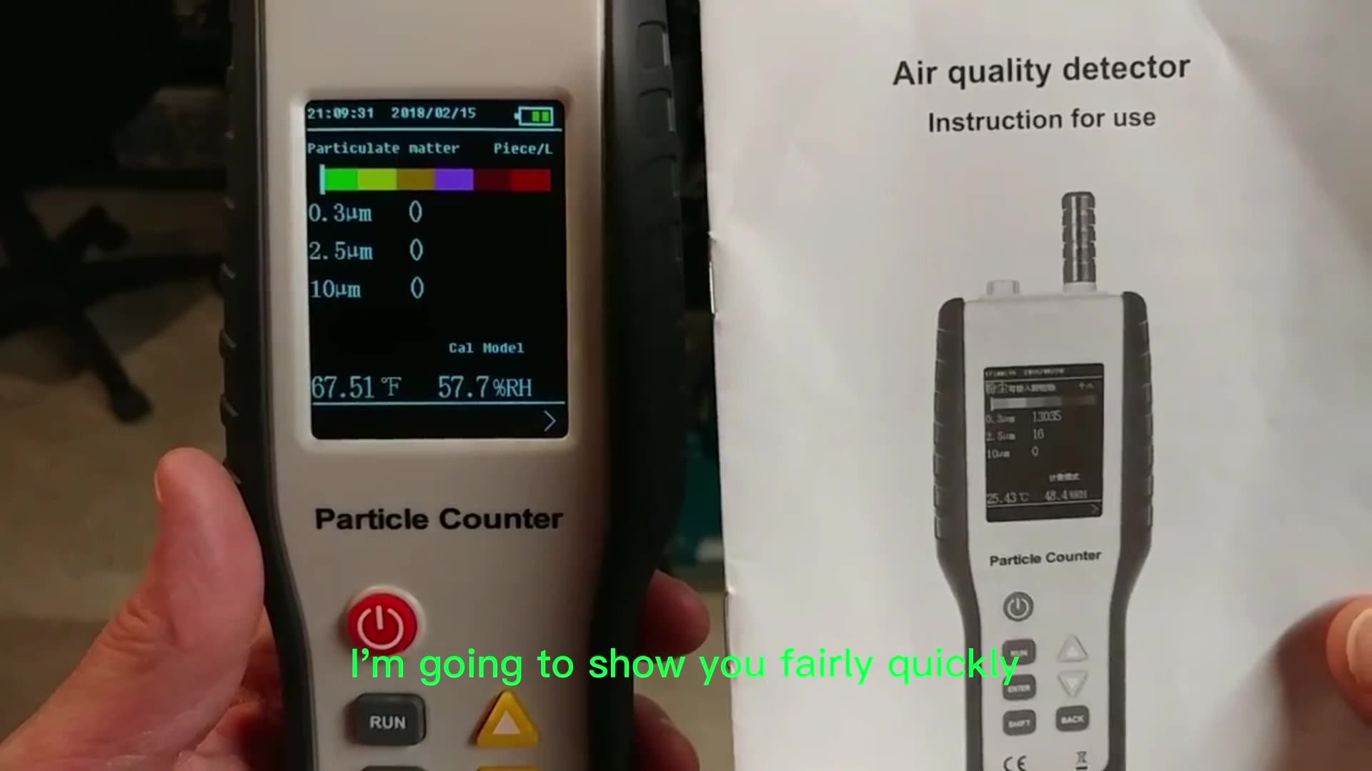 Pm2.5 Detector Particle Air Particle Counter Ht-9600 High Sensitivity ...
