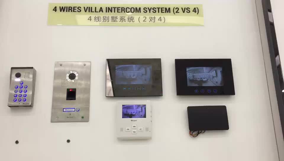 4 Wire Way Villa Video Door Phone Intercom Android System Doorbell Door ...