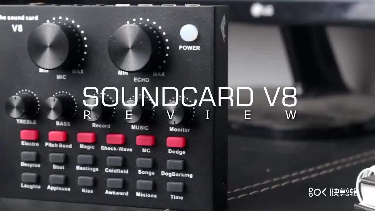 2018 V8 Multifunctional Live Sound Card Usb Audio Interface Intelligent ...