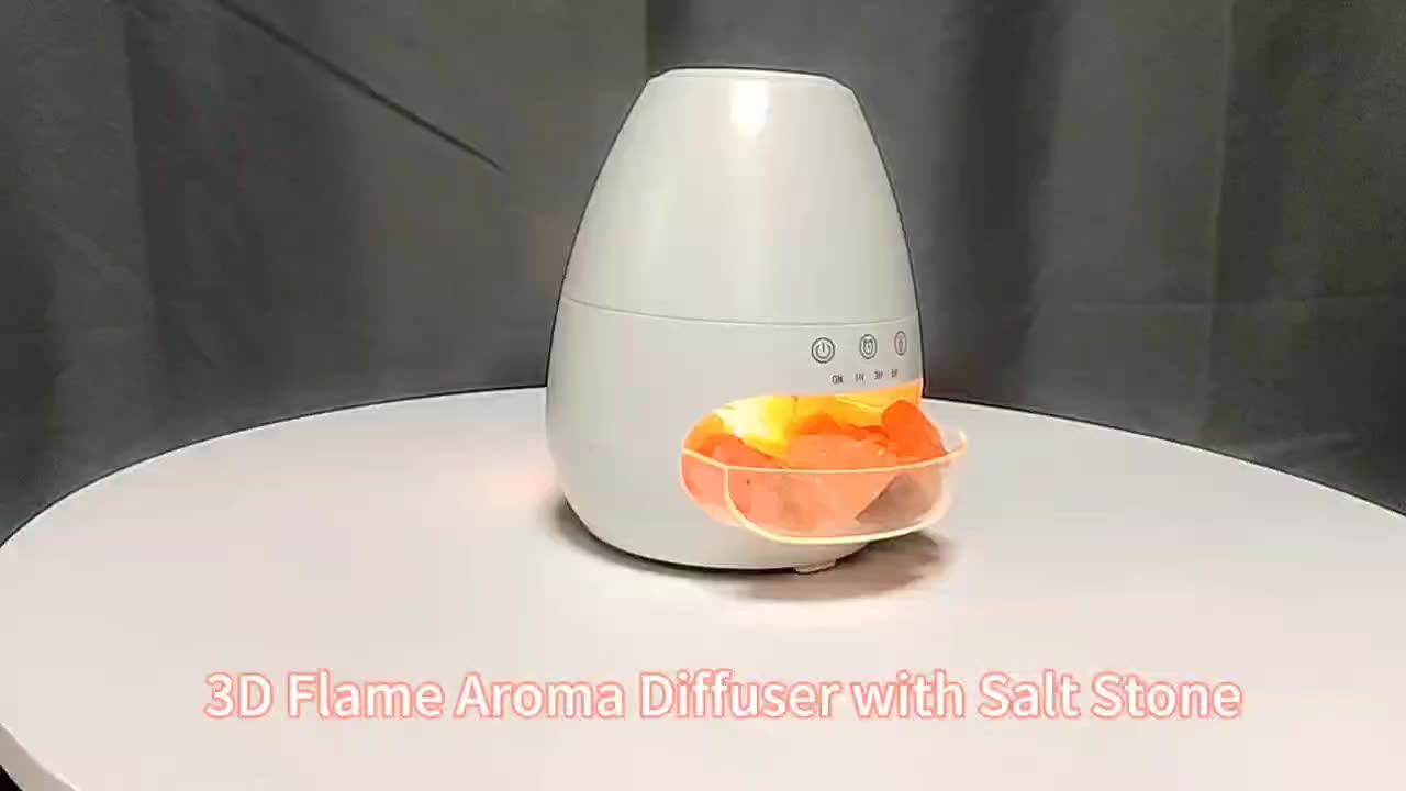 Himalayan Salt Lamp Ultrasonic Aroma Diffuser Cool Mist Humidifier ...