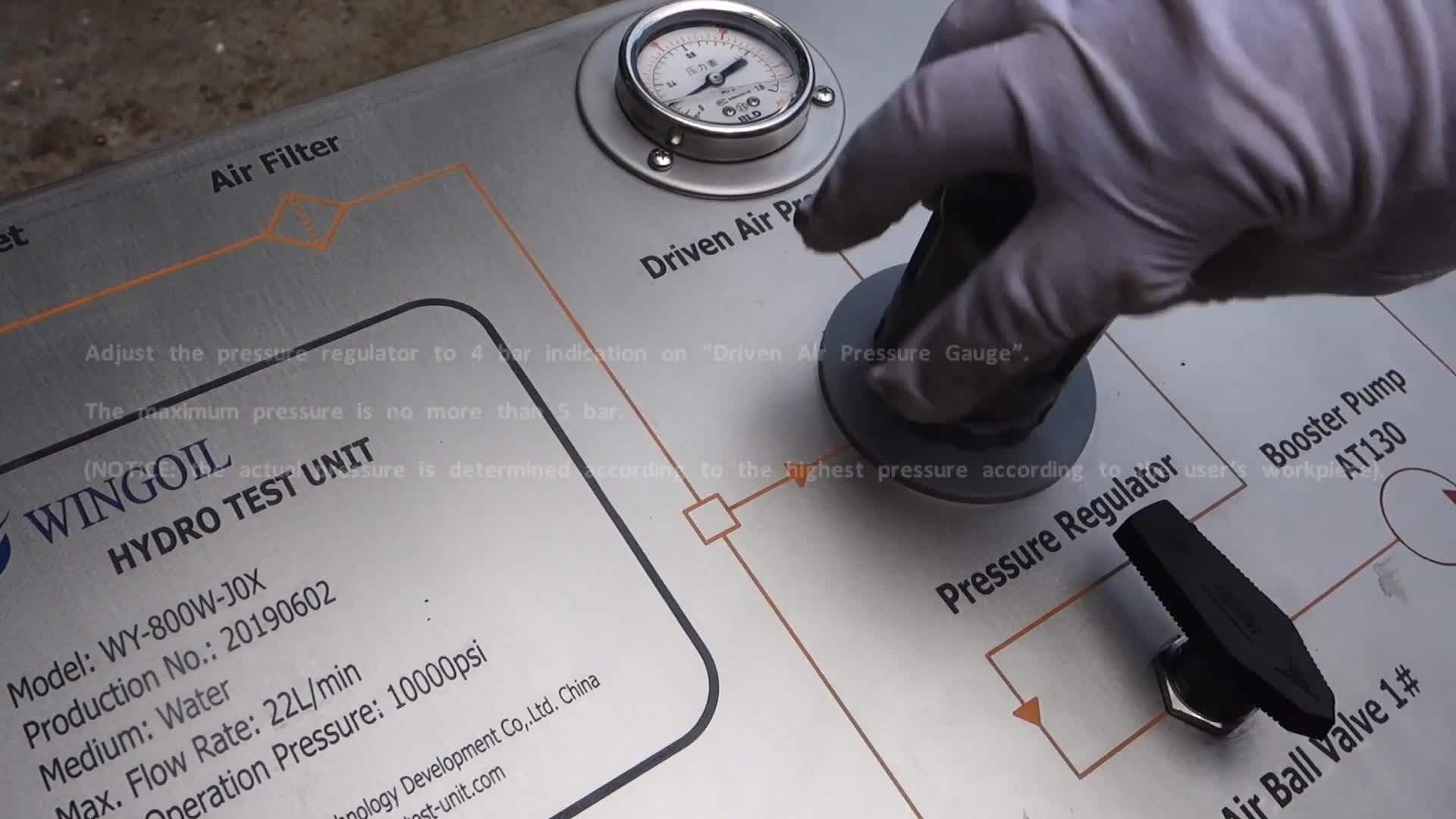 Portable Hydro Pressure Relief Valve Testing Equipment With Chart ...