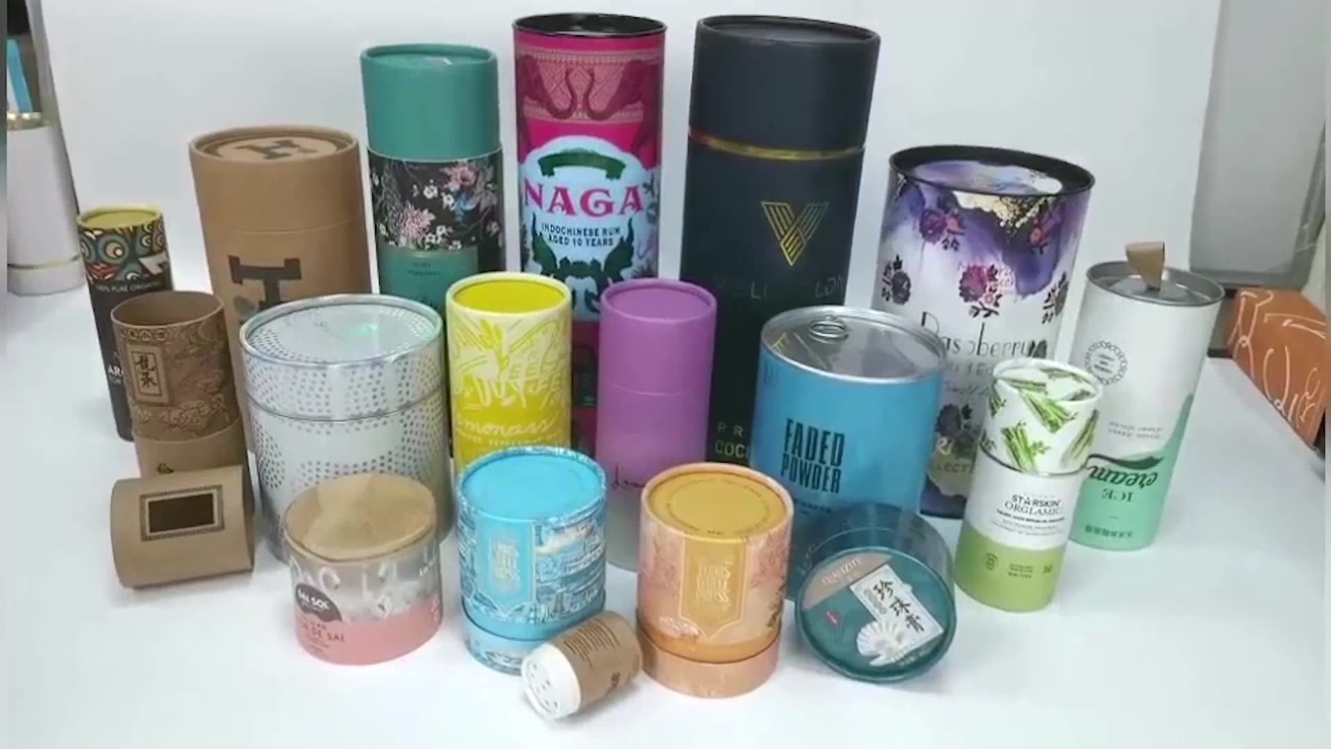 Custom Luxury Cylindrical Food Grade Round Box Tea Gift Packaging ...