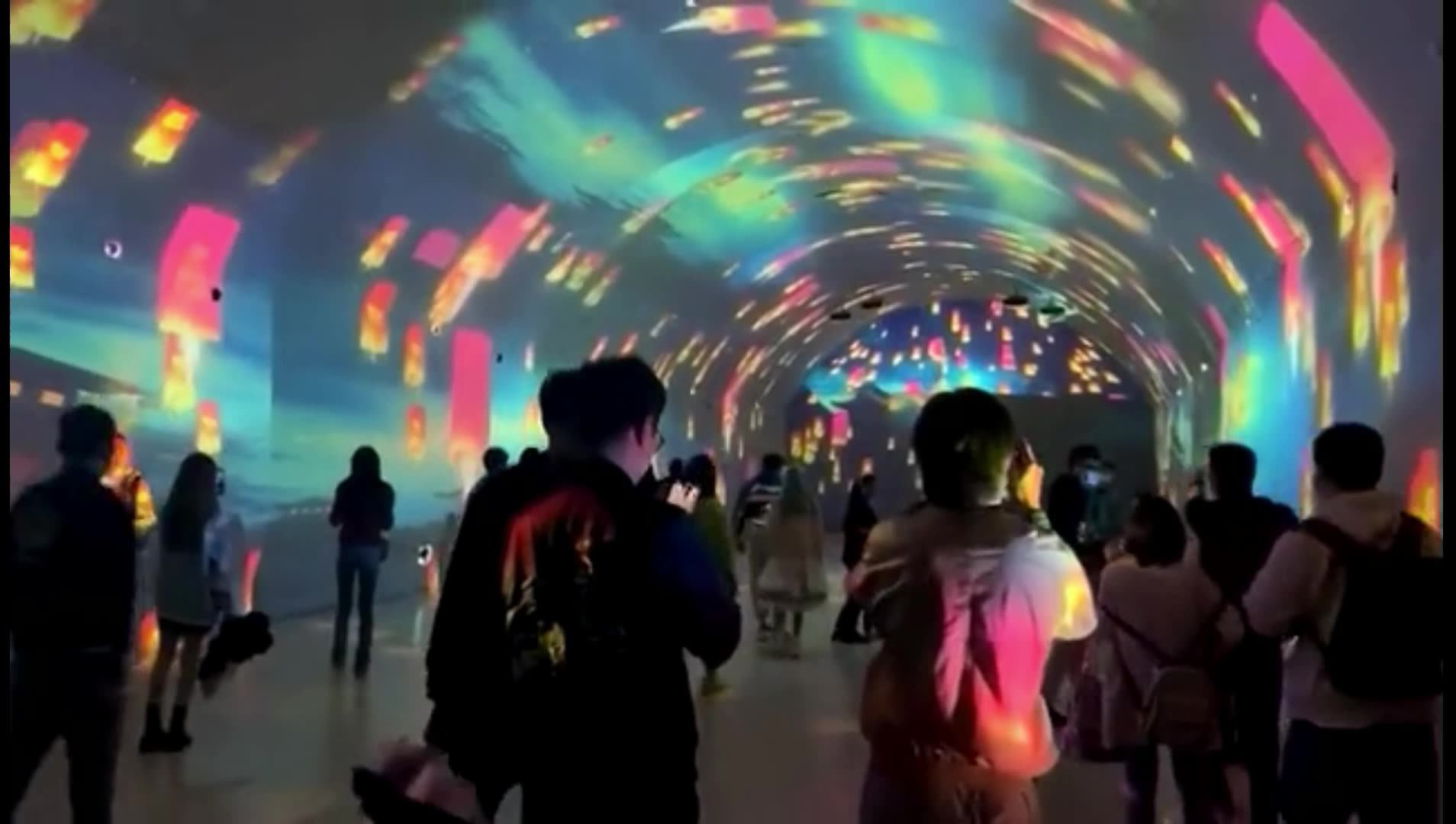 Immersive Tunnel 3d Video Mapping Projection 360 Holographic Wall/floor ...
