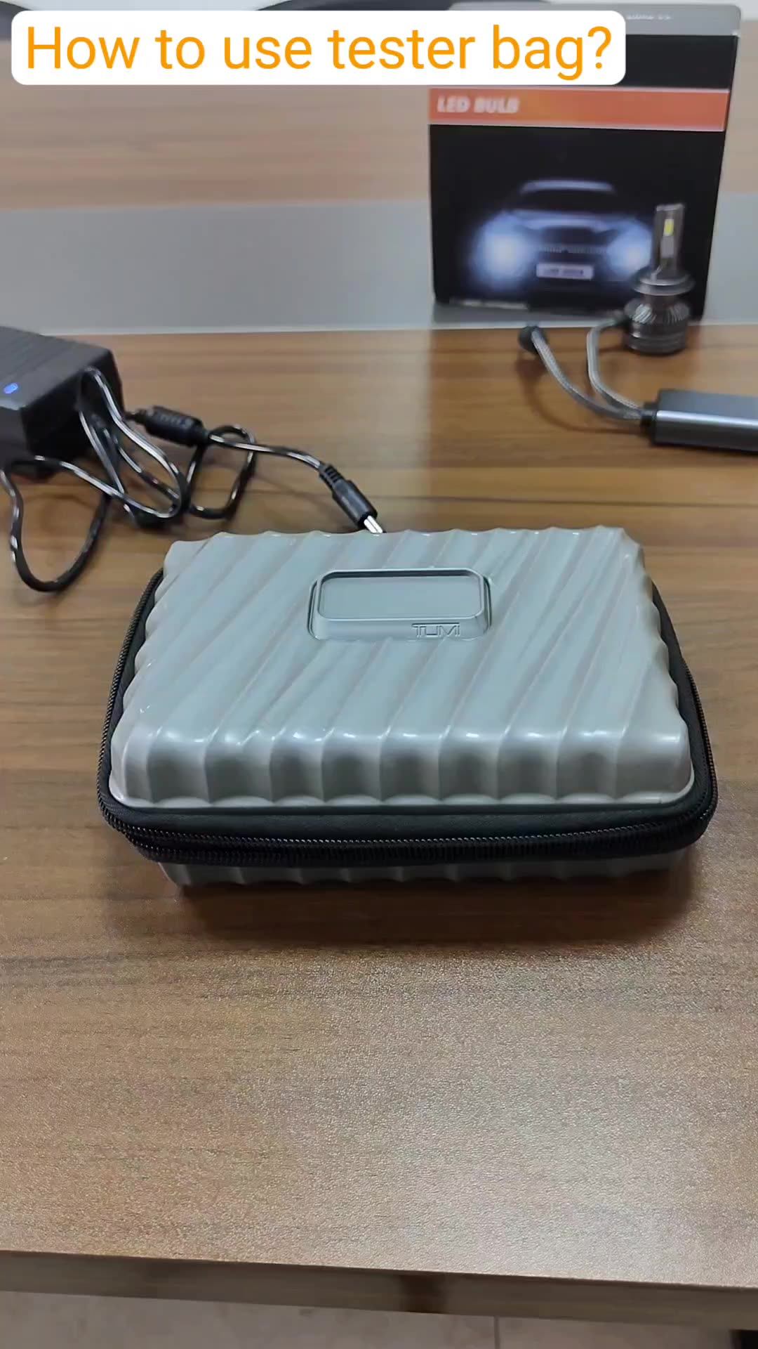 110v 220v To 12v Test Tester Bag For Car Auto Headlight Led Bulb T10 ...