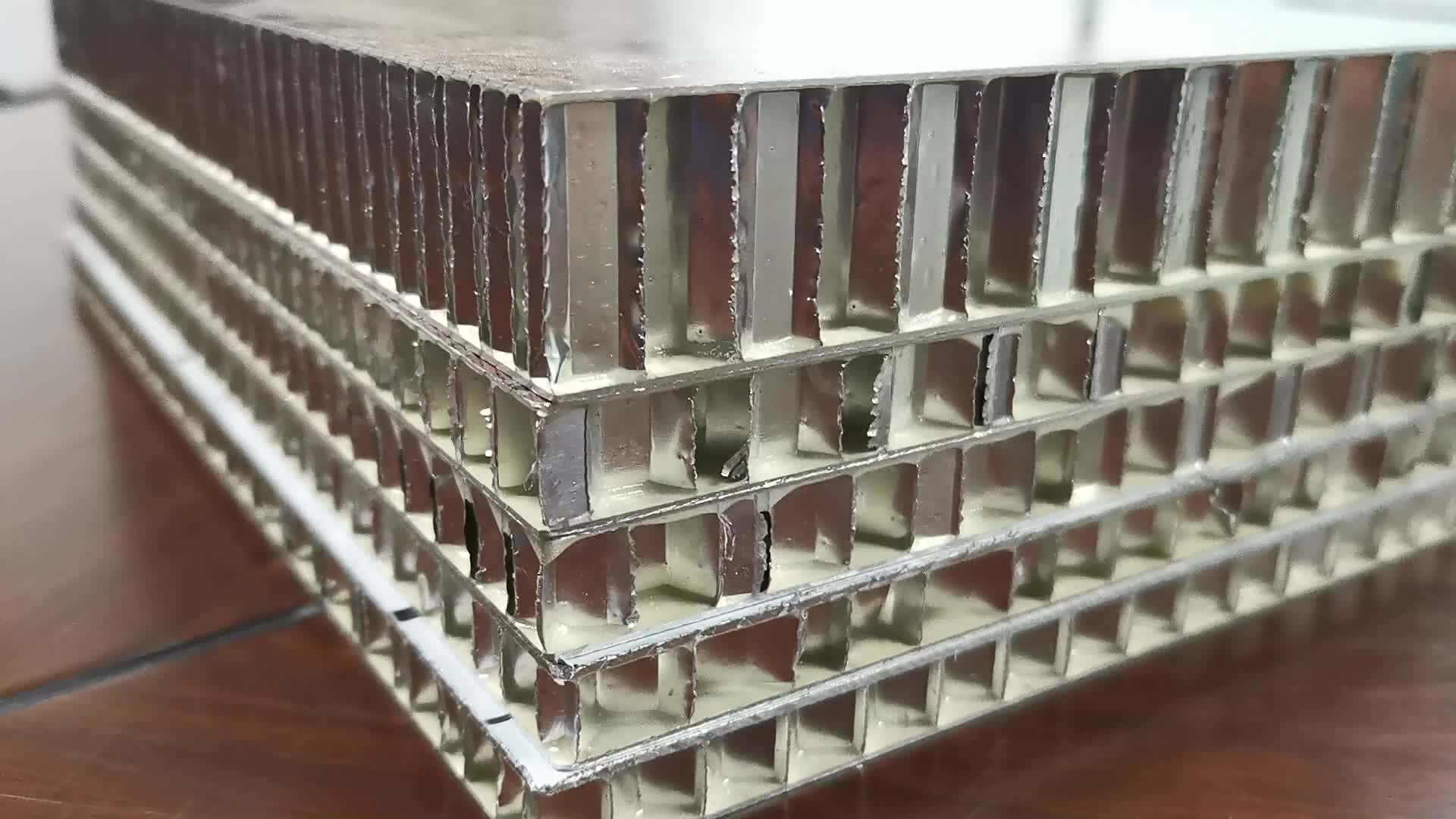 12mm Aluminum Honeycomb Core Sandwich Panels / Insulated Sandwich ...