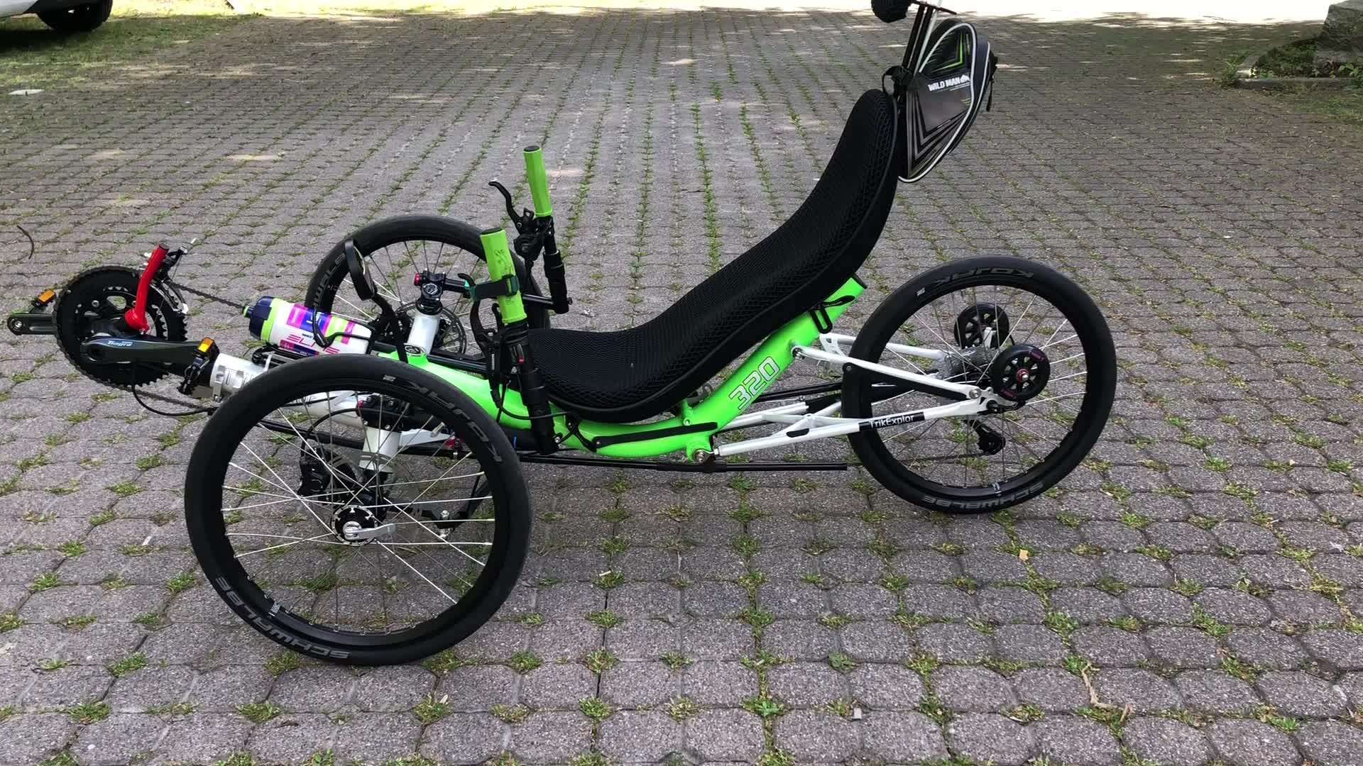 Trikexplor Easily Transportable 20" Wheels Folding Recumbent Trike For ...