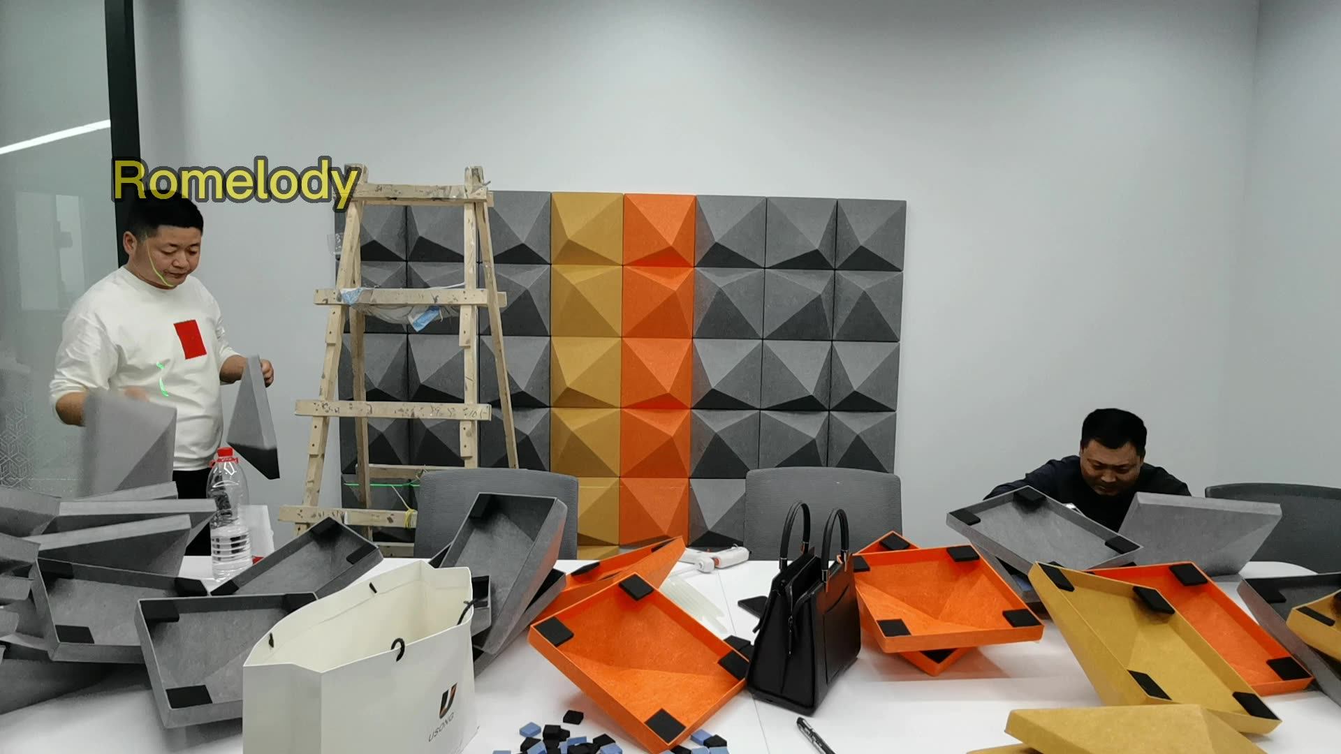Pyramid Shape Sound Absorption Board Decorative Sound Insulation Board ...
