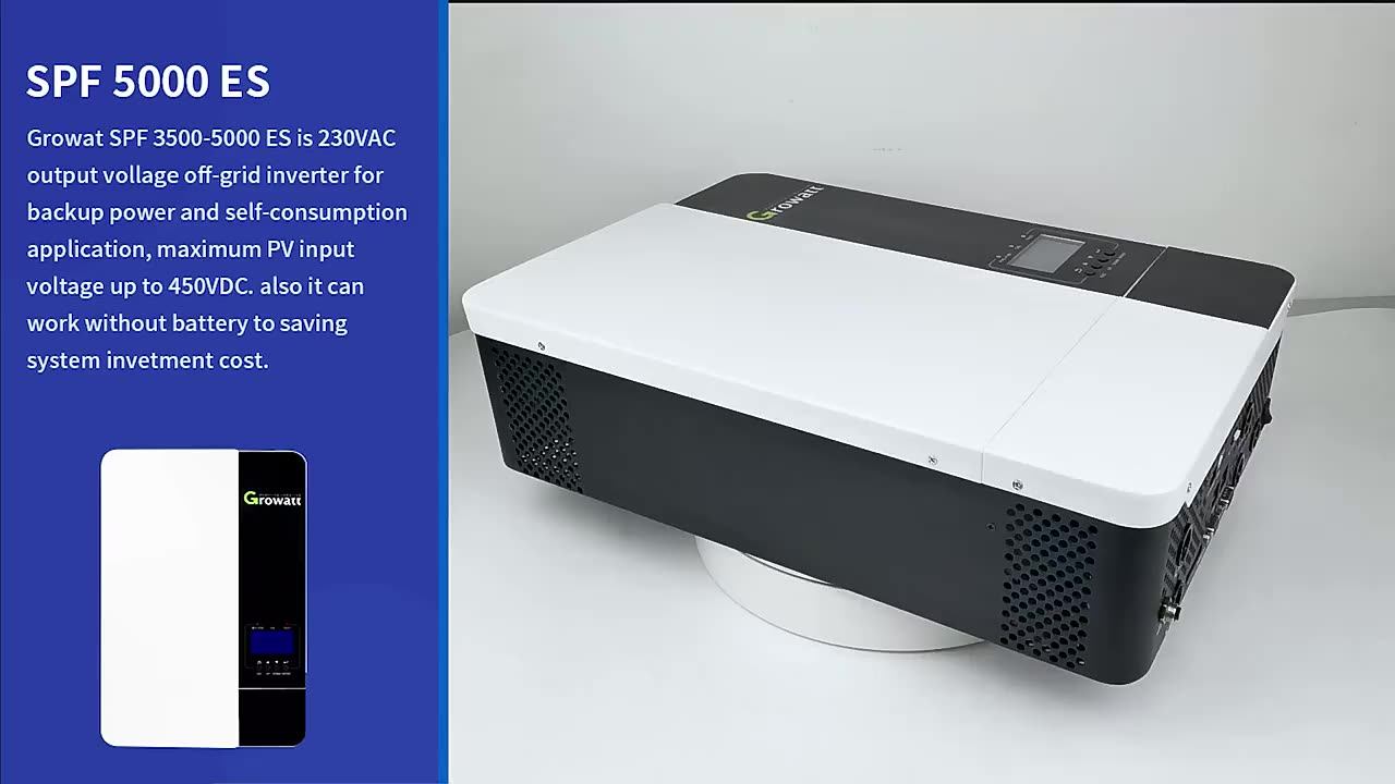 Growatt单相48vdc 230vac电源spf 5000tl Spf 5000 Es Growatt 5000w 5kw离网太阳能逆变器 ...