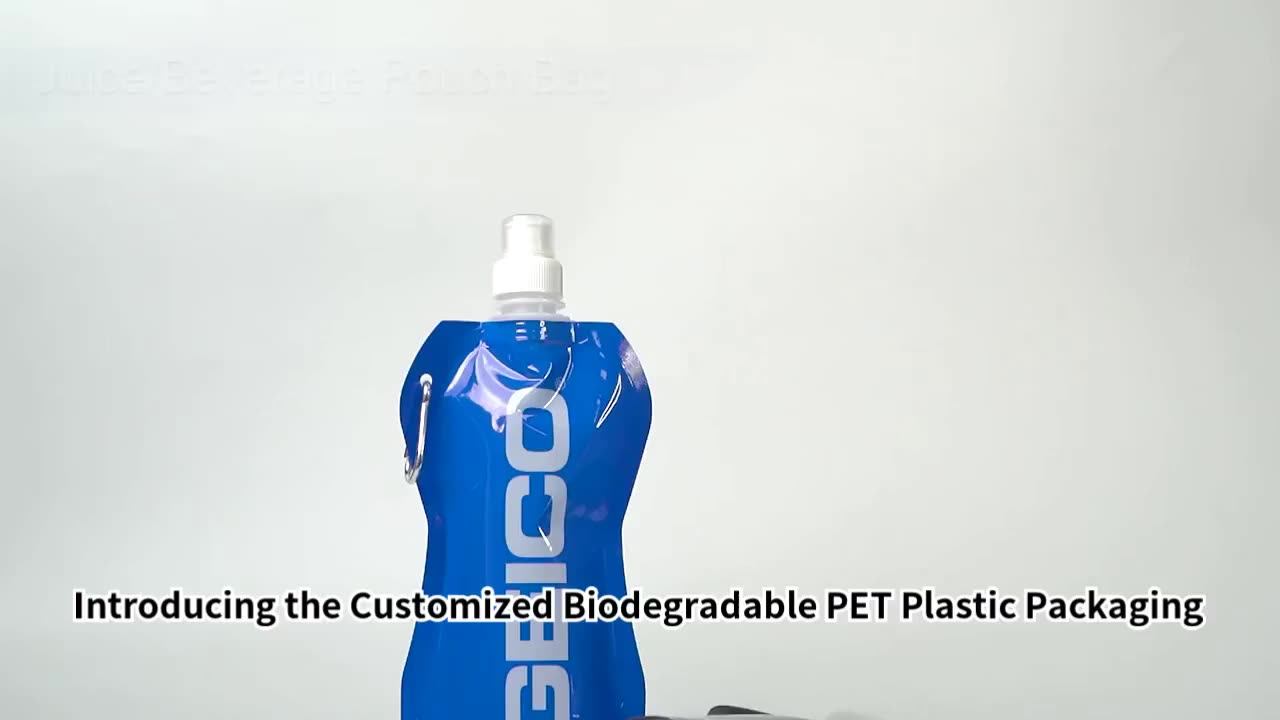 Customized Biodegradable Pet Plastic Packaging Pouch With Nozzle Food ...
