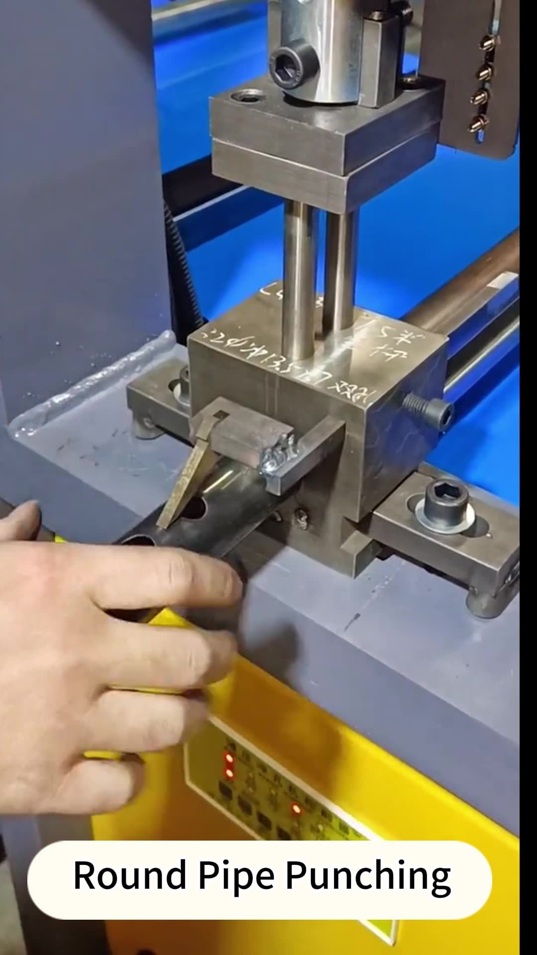 Hydraulic Automatic Pipe Notcher 45 Degree 90 Degree Metal Angle ...