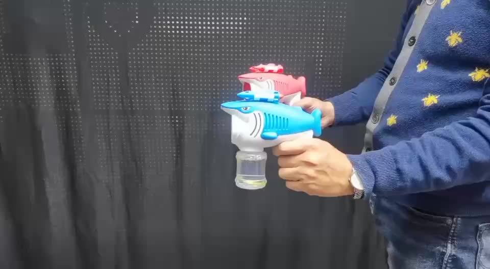 New 12-hole Automatic Shark Bubble Gun Porous Cartoon Bubble Machine ...