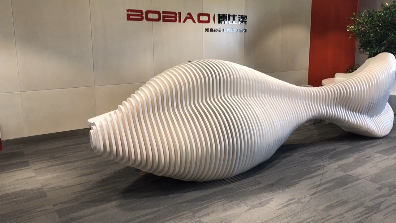 Curved Car Counter Boutique Hotel Customer Service Bar Salon Counter ...