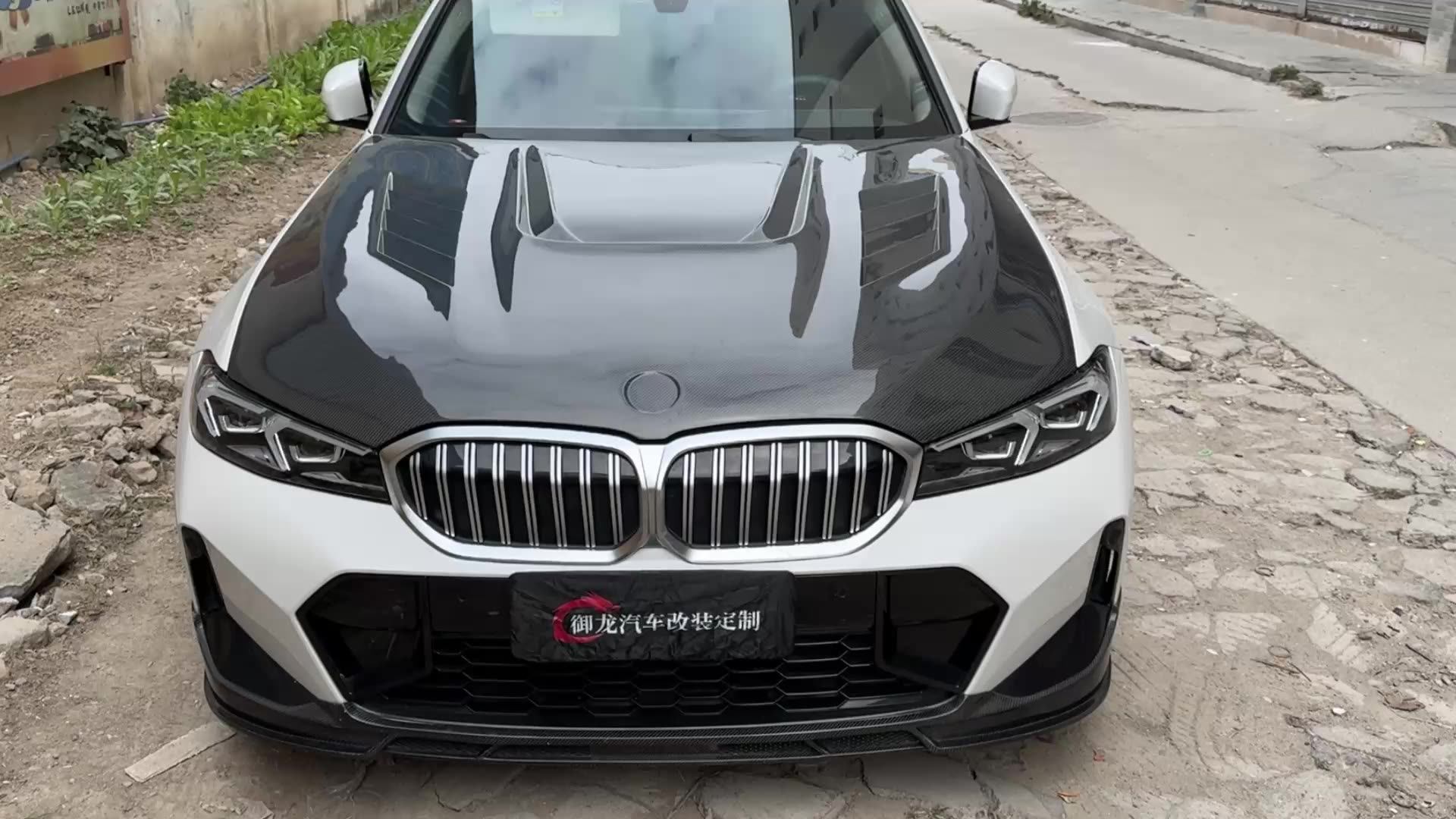 Yl Style Carbon Fiber Front Hood Engine Cover Bonnet For Bmw 3 Series ...