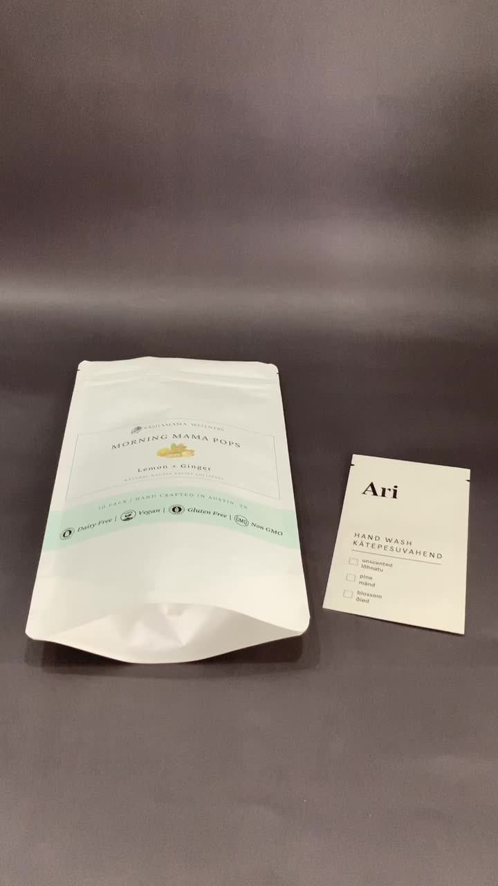 Custom Aligner Packaging Sachet White Individual Three Side Seal ...