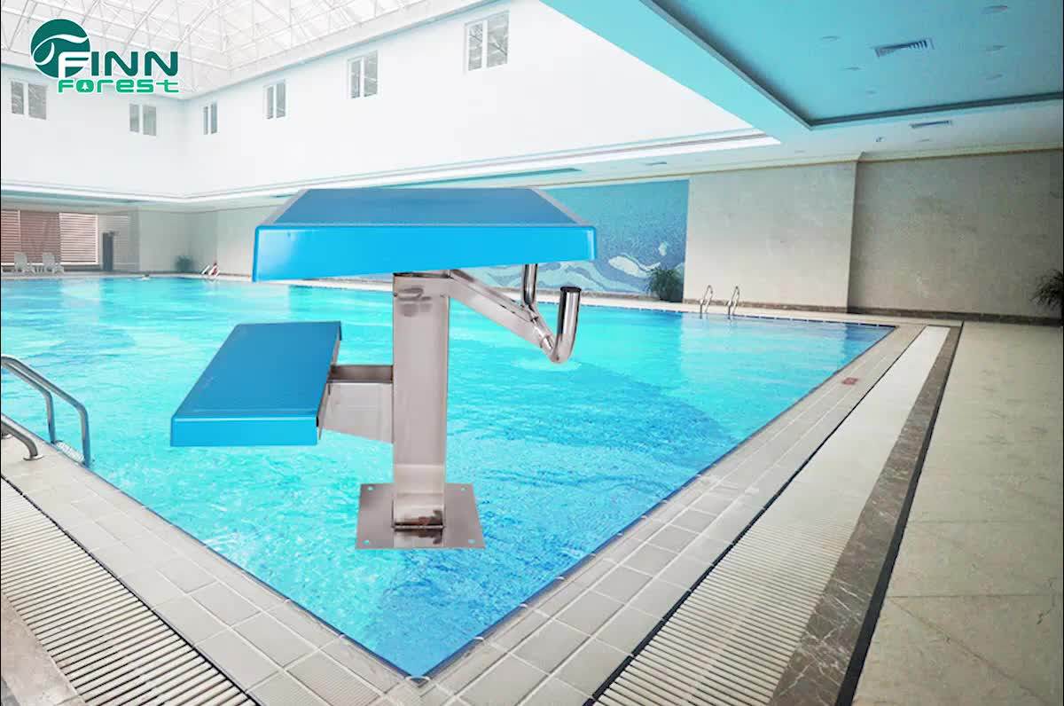 Two Steps Stainless Steel Fina Standards Portable Pool Starting Block ...