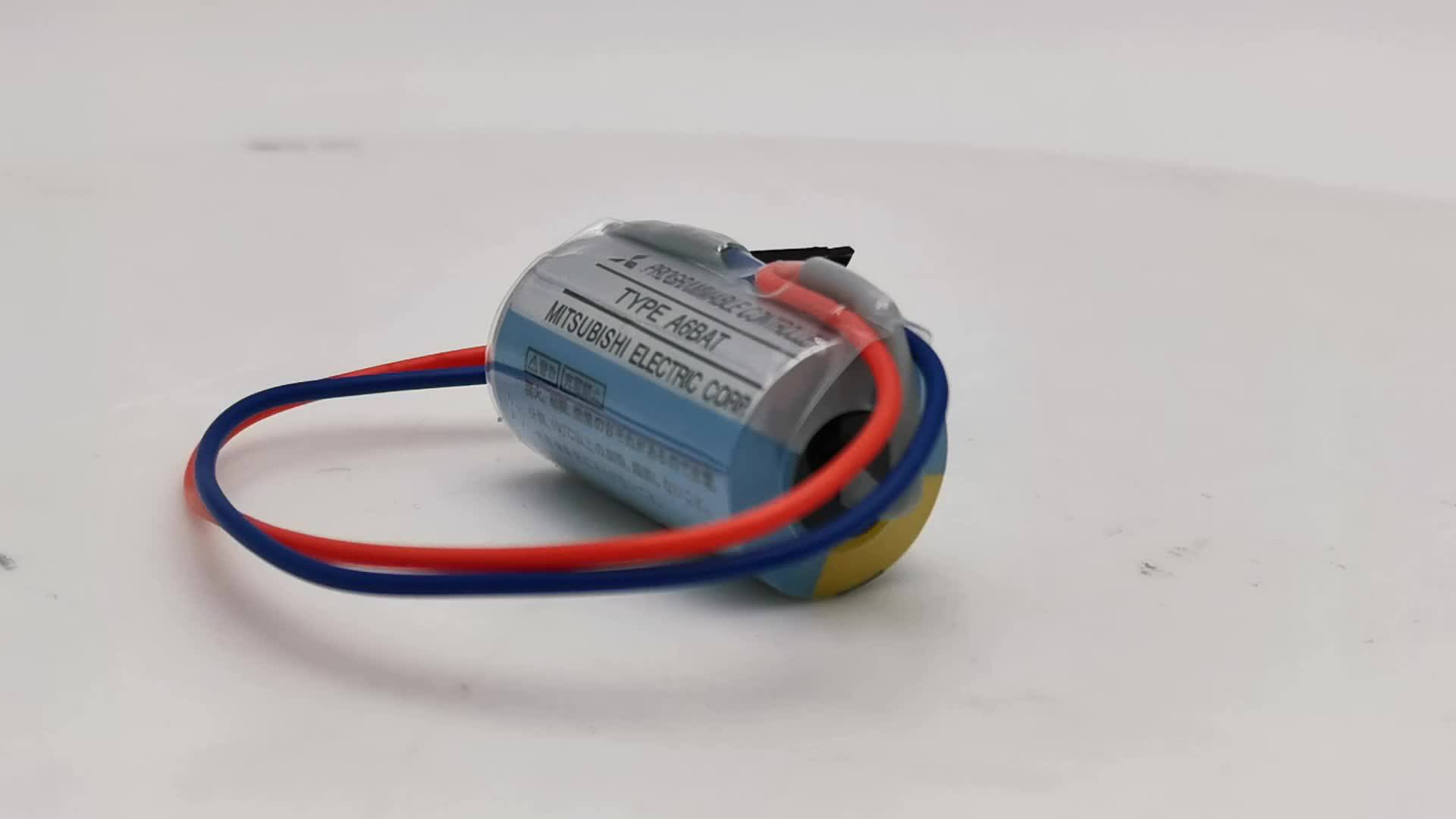 A6bat Er17330v Plc Battery 2/3a 3.6v 1700mah Lithium Battery With Plug ...