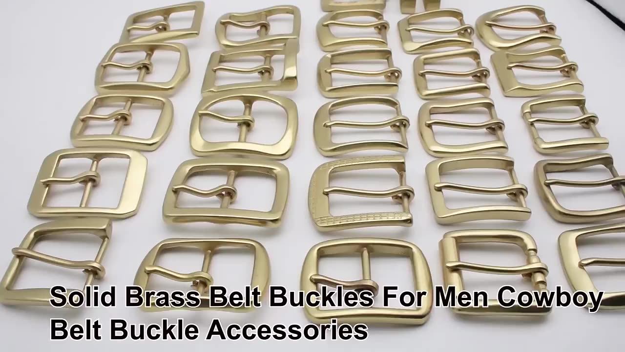 Custom Private Solid Brass Buckles Set With Loop /keeper Central Bar ...