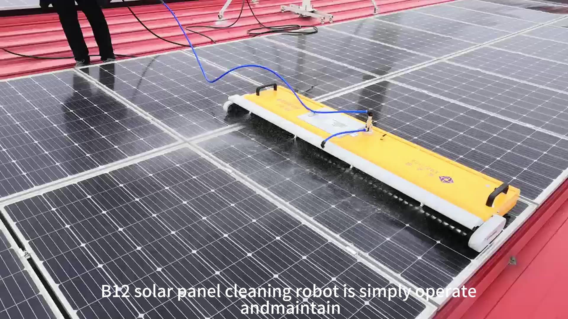 Automatic Solar Panels Cleaning Machine Solar Panel Machinery Cleaning ...