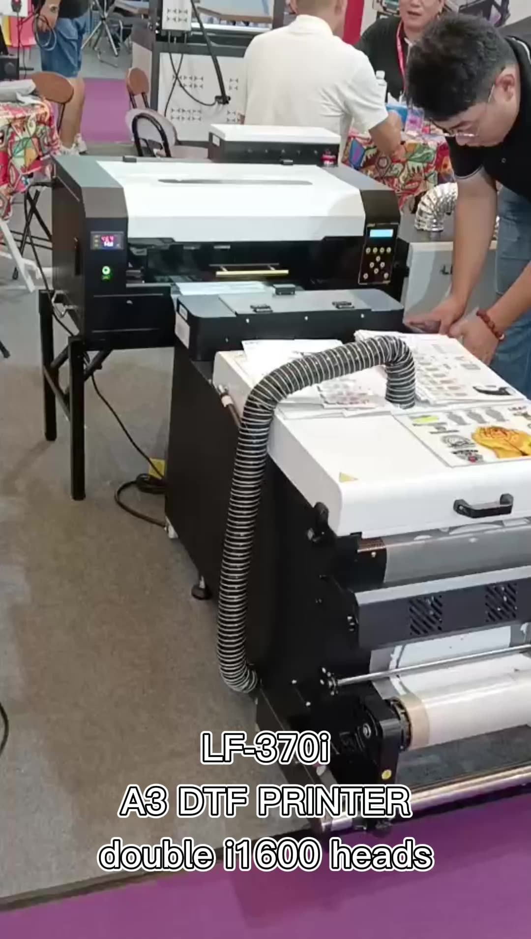 Leaf Dtf Printer A3 T-shirt Printing Machine Touch Screen Control Printing 33cm I1600 Xp600 Dual ...