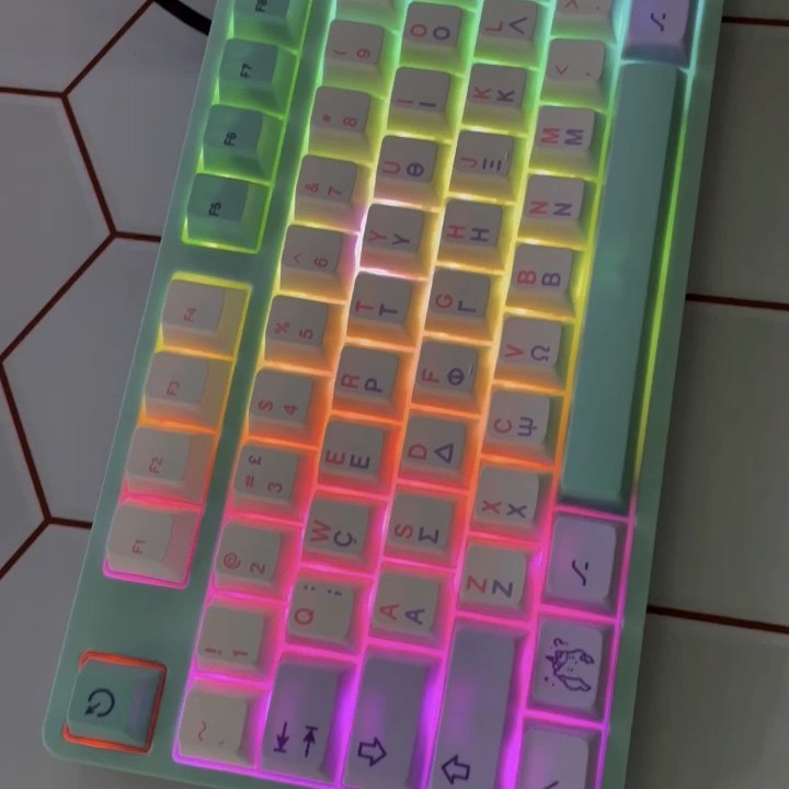 178 Key Gaming Keyboard Keycap Cherry Profile Pbt Five-sided Dye ...