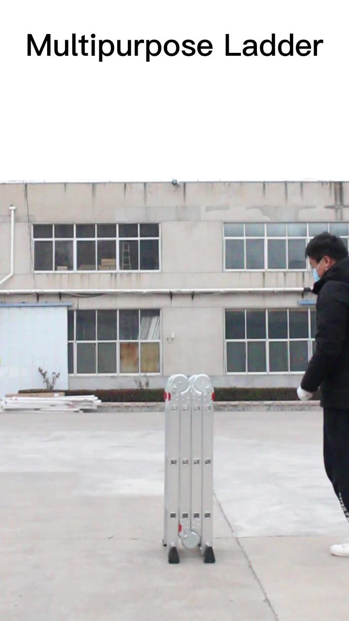 Aluminium Outdoor Ladder 20 Ft Multi-use Collapsible Folding Ladder ...