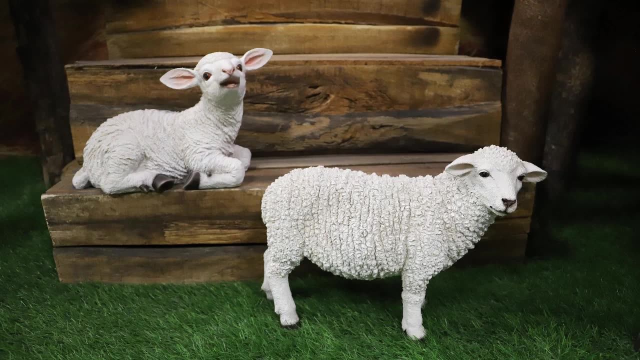 Lifelike Animal Small Resin Sheep Figurines,Custom Animal Figurine ...