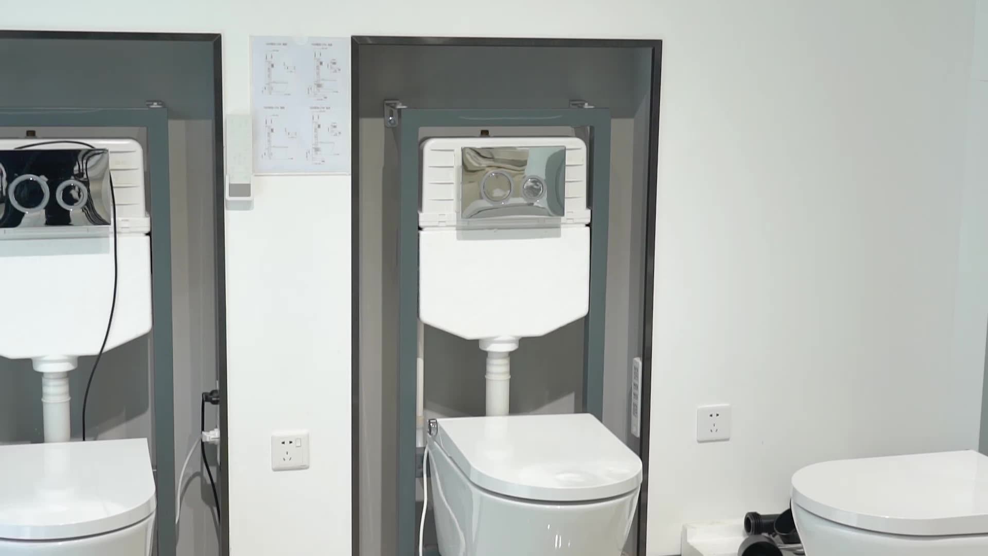 In Wall Toilet Water Tank Dual Flush Cistern Concealed Tank With ...