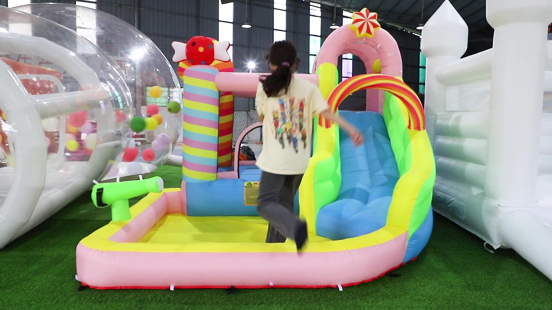 Kids Moonwalk Outdoor Inflatable Bounce House Party Jumping Bouncy ...