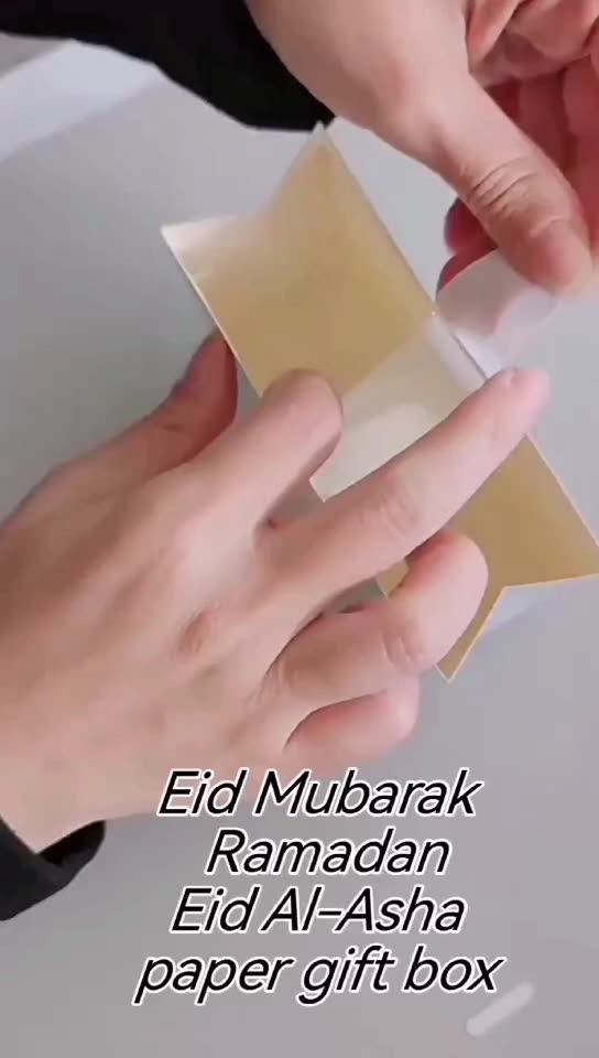 Happy Eid Mubarak Packaging Box Eid Al-adha Favour Paper Gift Bags ...