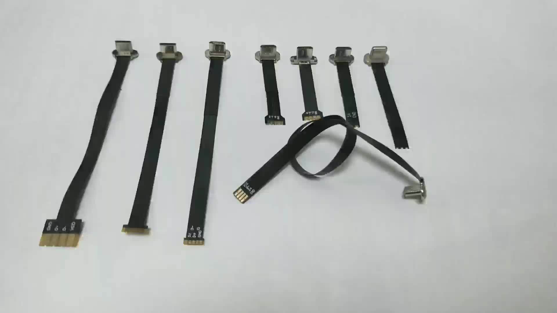 Xaja Short Ffc Micro Usb Fpv Flat Slim Thin Ribbon Fpc Cable - Buy ...