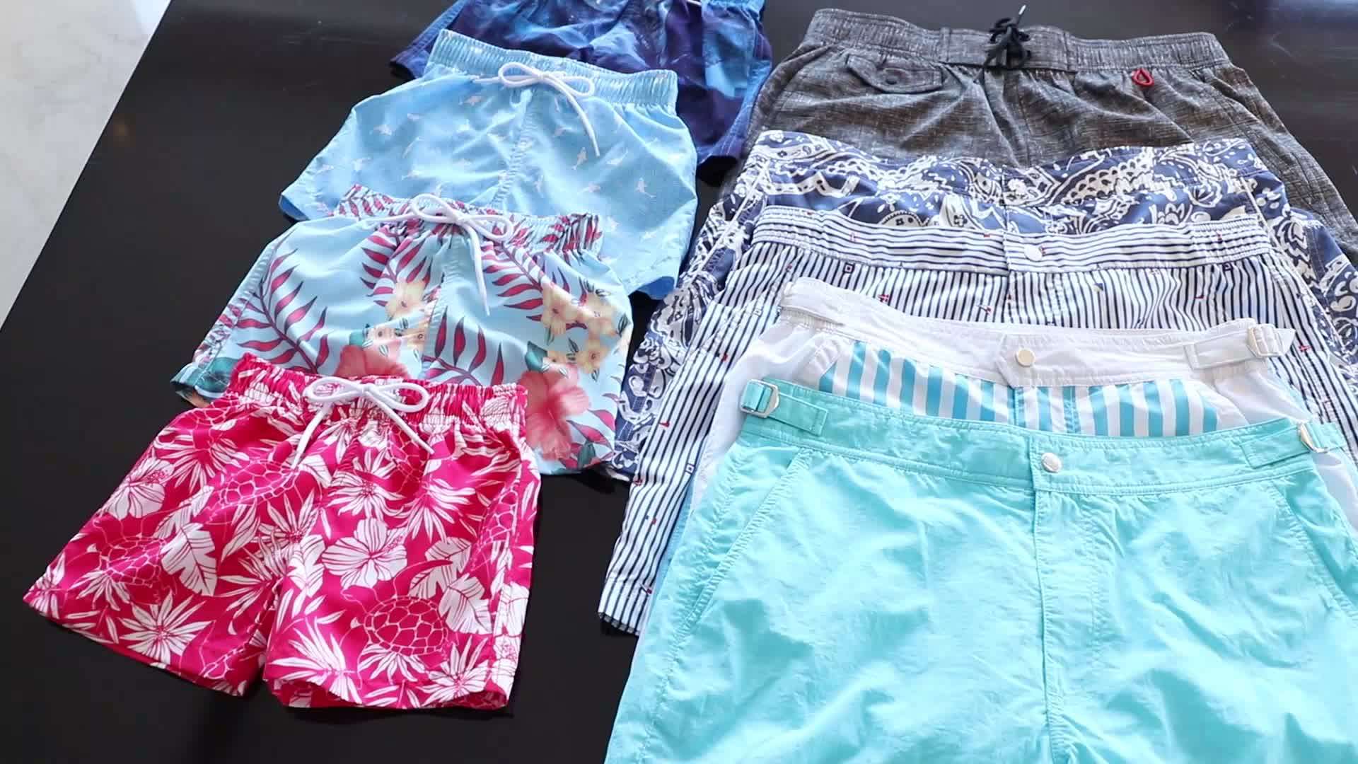 Custom Mens Color Changing Beach Swim Shorts Water Reactive Magic ...