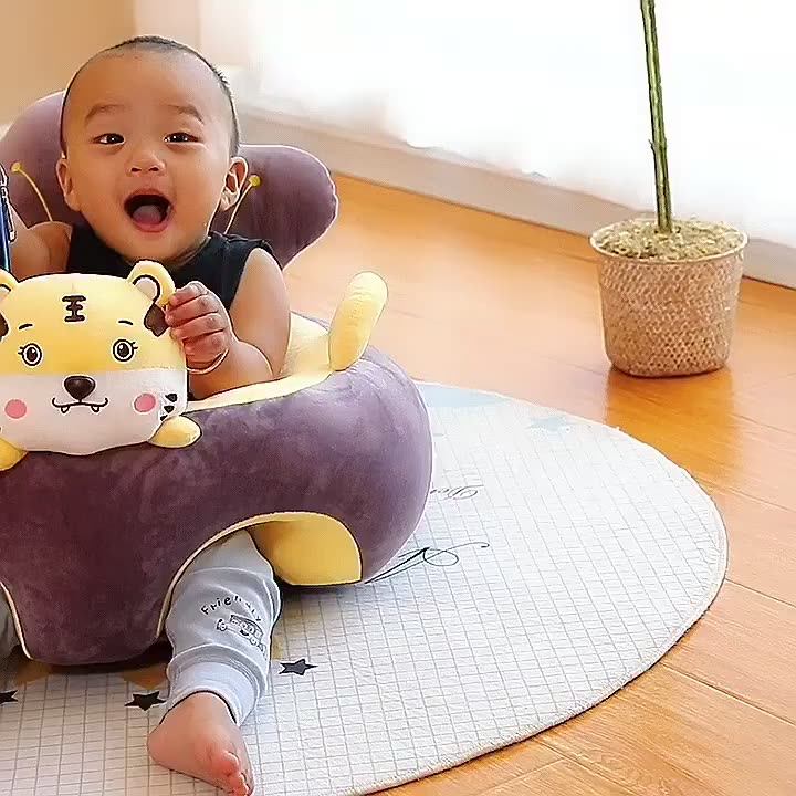 Teddy Bear Kids Sofa Cartoon Frog Unicorn Dinosaur Stuffed Animal Baby ...