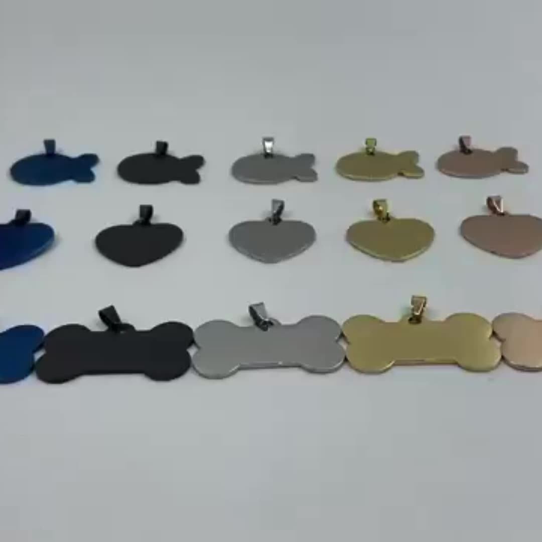 Custom Personalized Dog Tags Plain Blank Stainless Steel Pet Id Tag ...