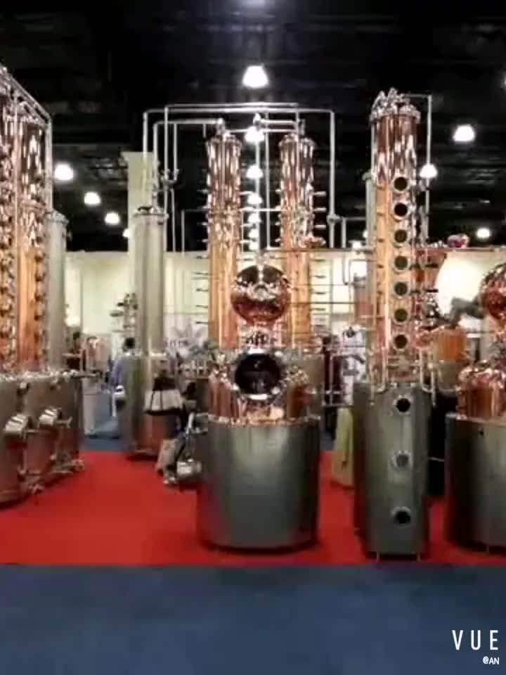 1000l Dye Bubble Plates Copper Distillation Equipment With Rectifying ...