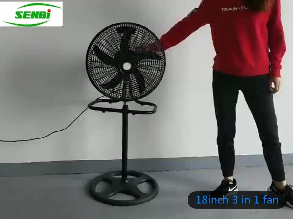 3 In 1 Industrial 18inch Black Color Stand Fan With Orange Blades - Buy ...