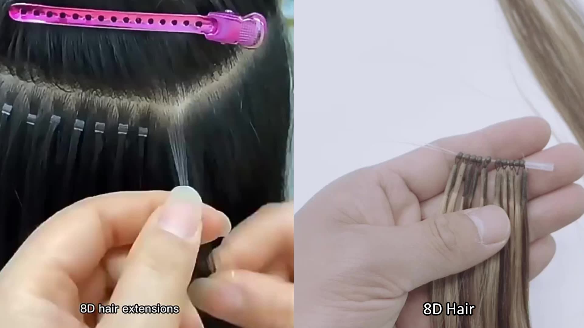 12-30 Inches Yaki Straight 8d Hair Extensions Natural Black Remy Virgin ...