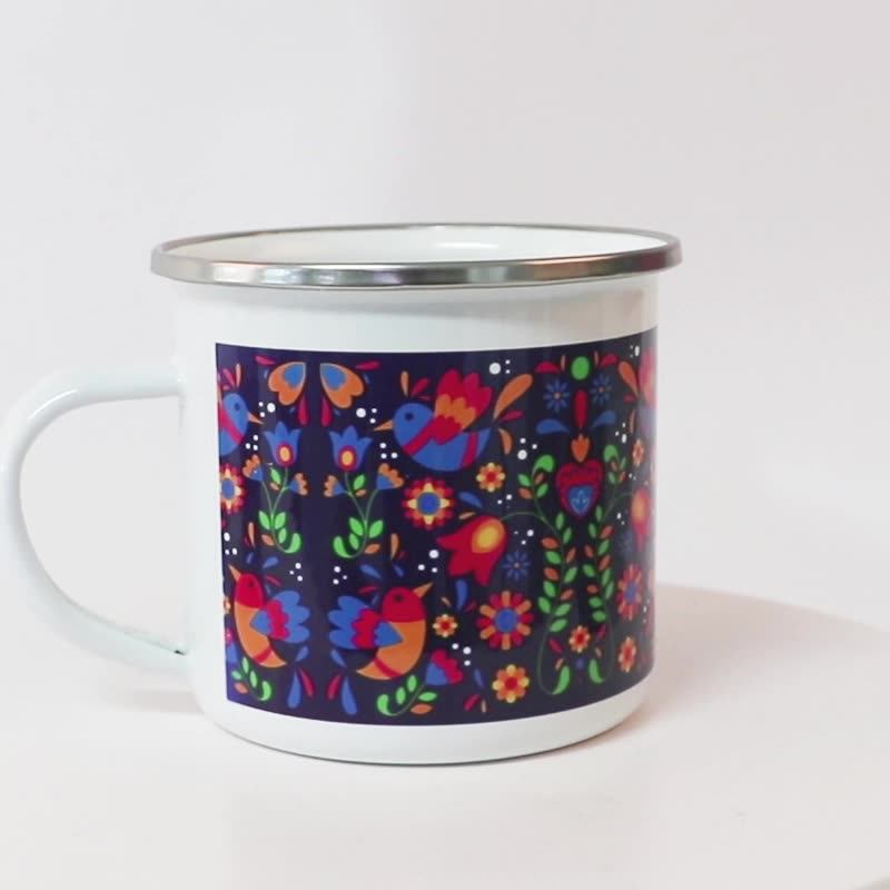 Custom-made Enameled Tin Or Stainless Steel Sparkled Campfire Mug Cup ...