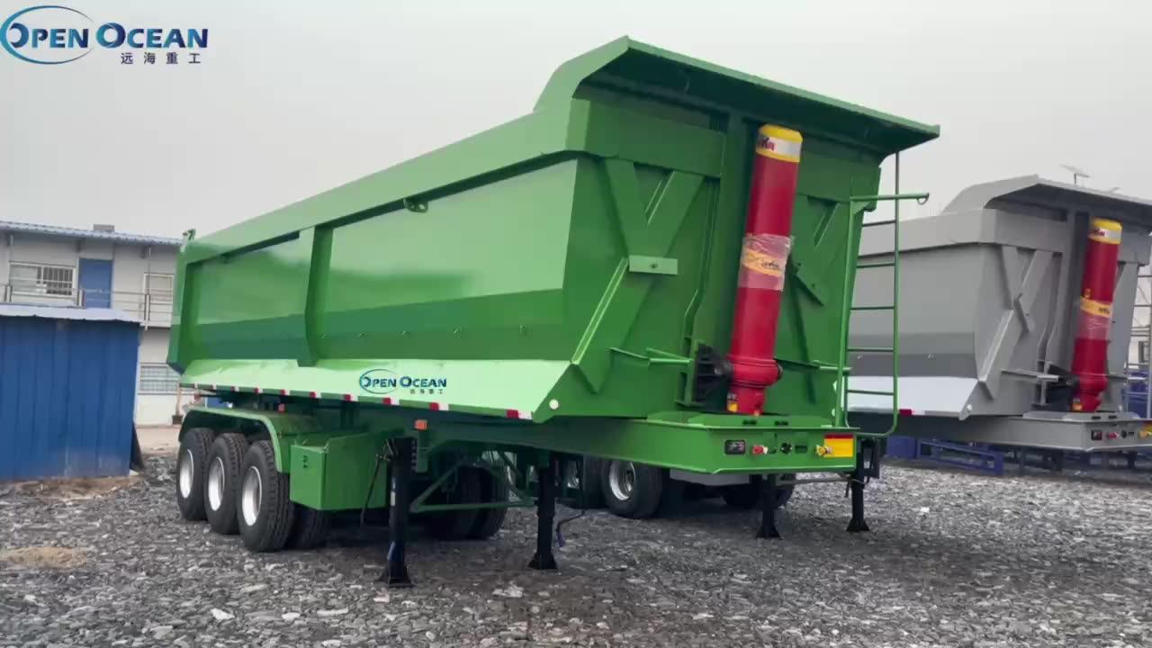 China Heavy Duty 3 Axles Tractor Tipper Trailer Dump Semi Trailer - Buy ...