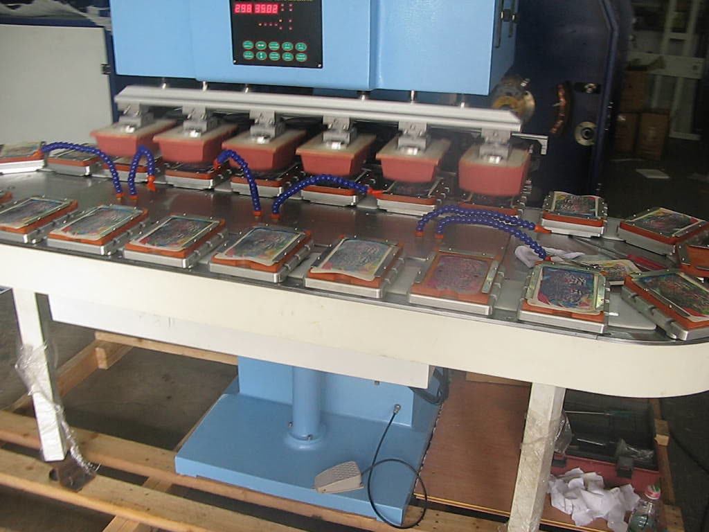 High Quality 6-color Tampon Printing Machine Pad Printer With Conveyor ...