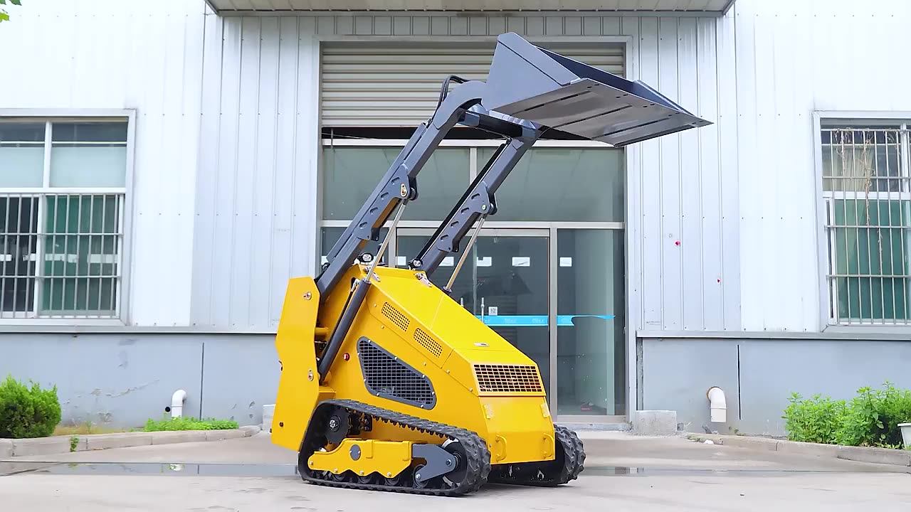 Huayee Micro Tracked Skid Steer Loader Chinese Mini Skid Steer Loader ...