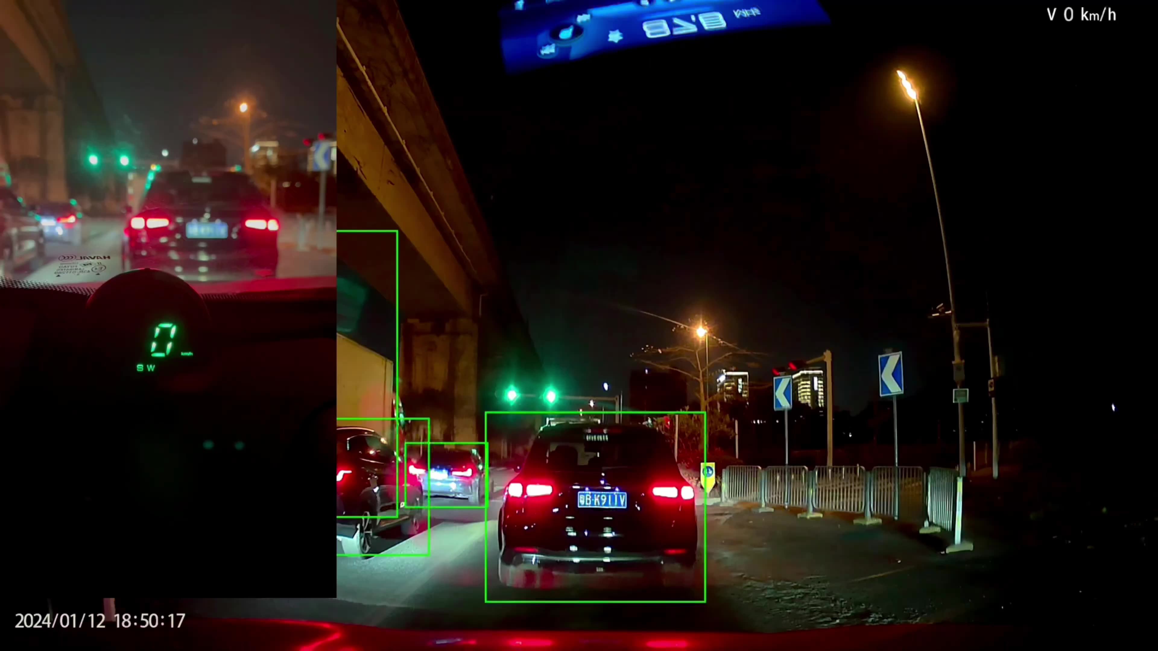 Front Car Start Alarm Adas Dual Lens 4k Car Camera Dashcam With Hud ...