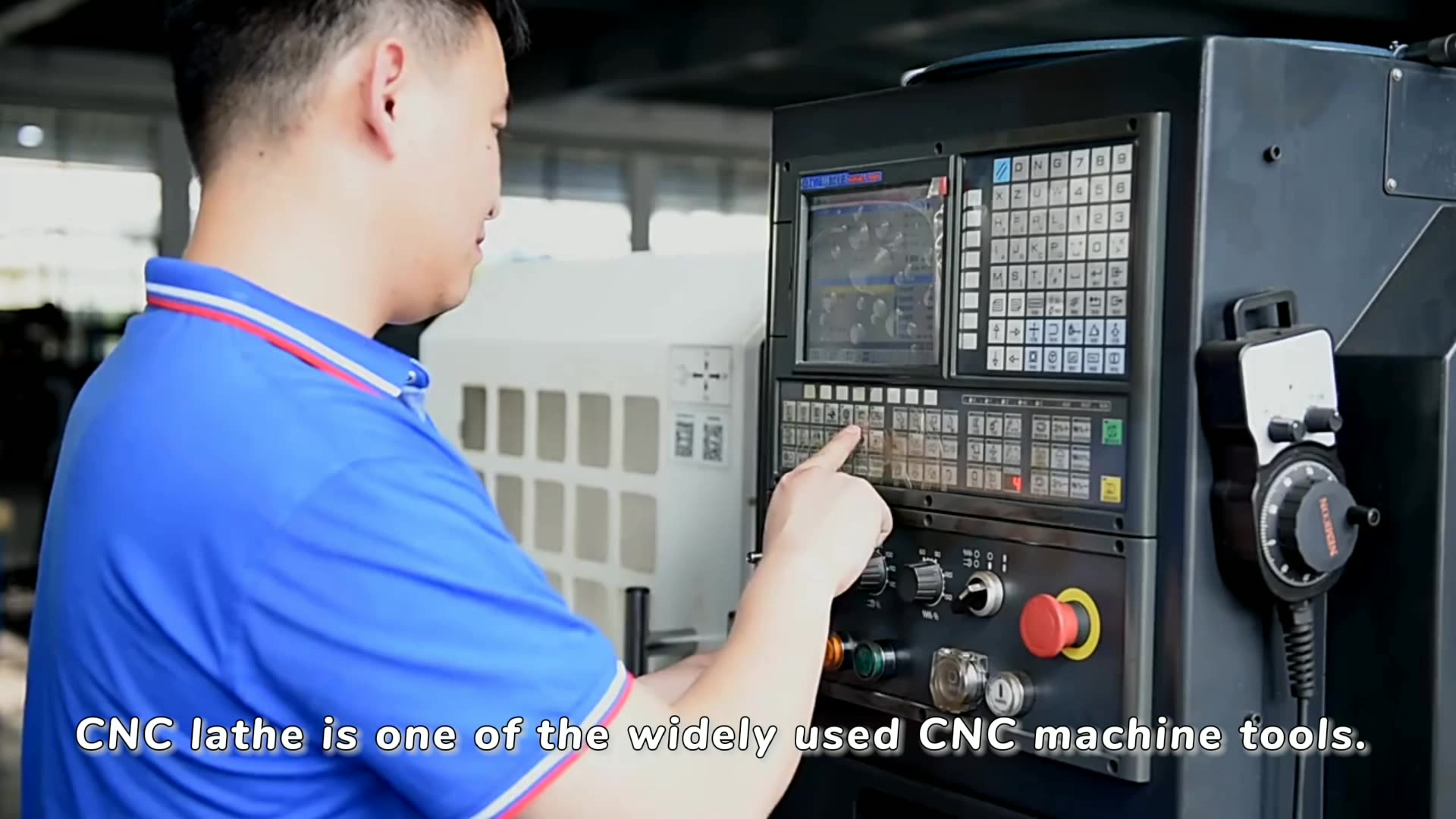 3 Axis Automatic Turning Horizontal Lathe Machine Cnc With Fanuc Control - Buy Lathe Machine Cnc ...