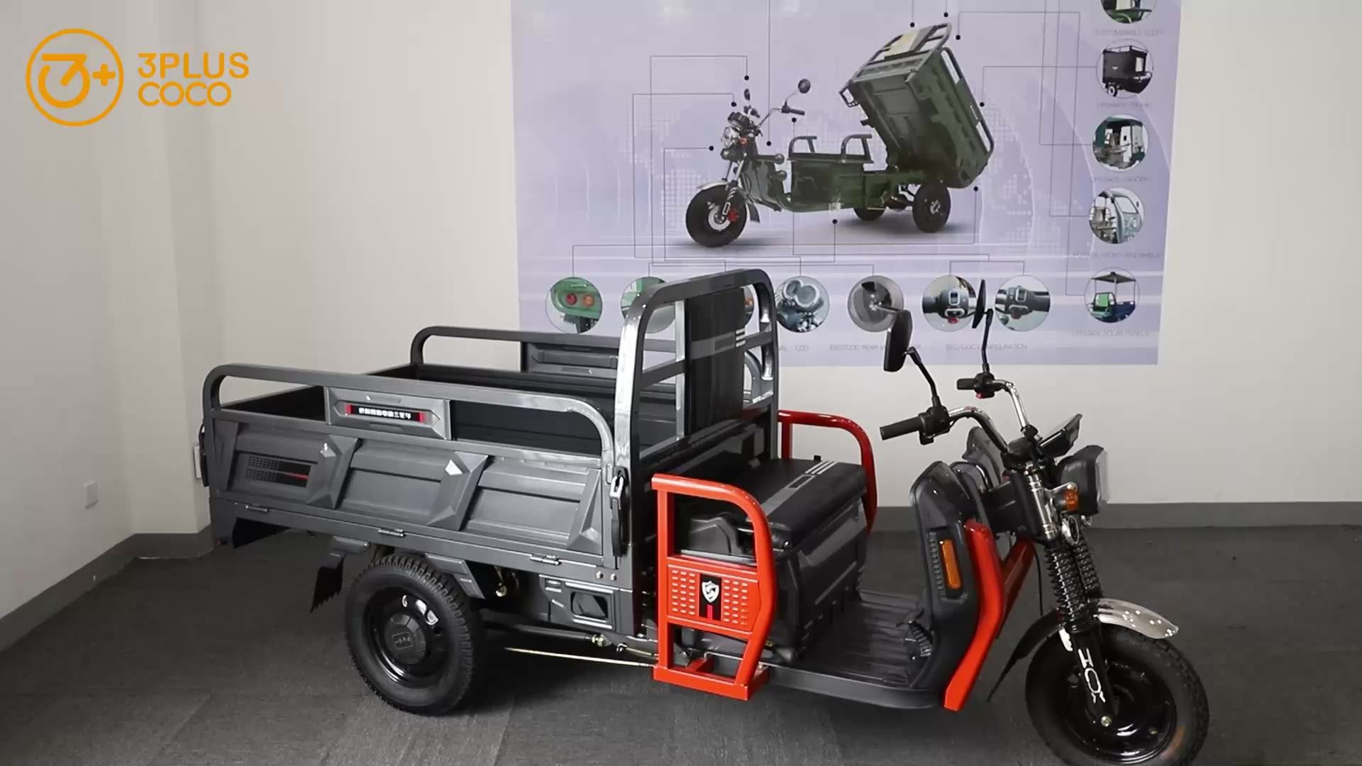 1000kgs Loading Electric Tricycles Cargo Deliver Powerful Cargo Bike ...